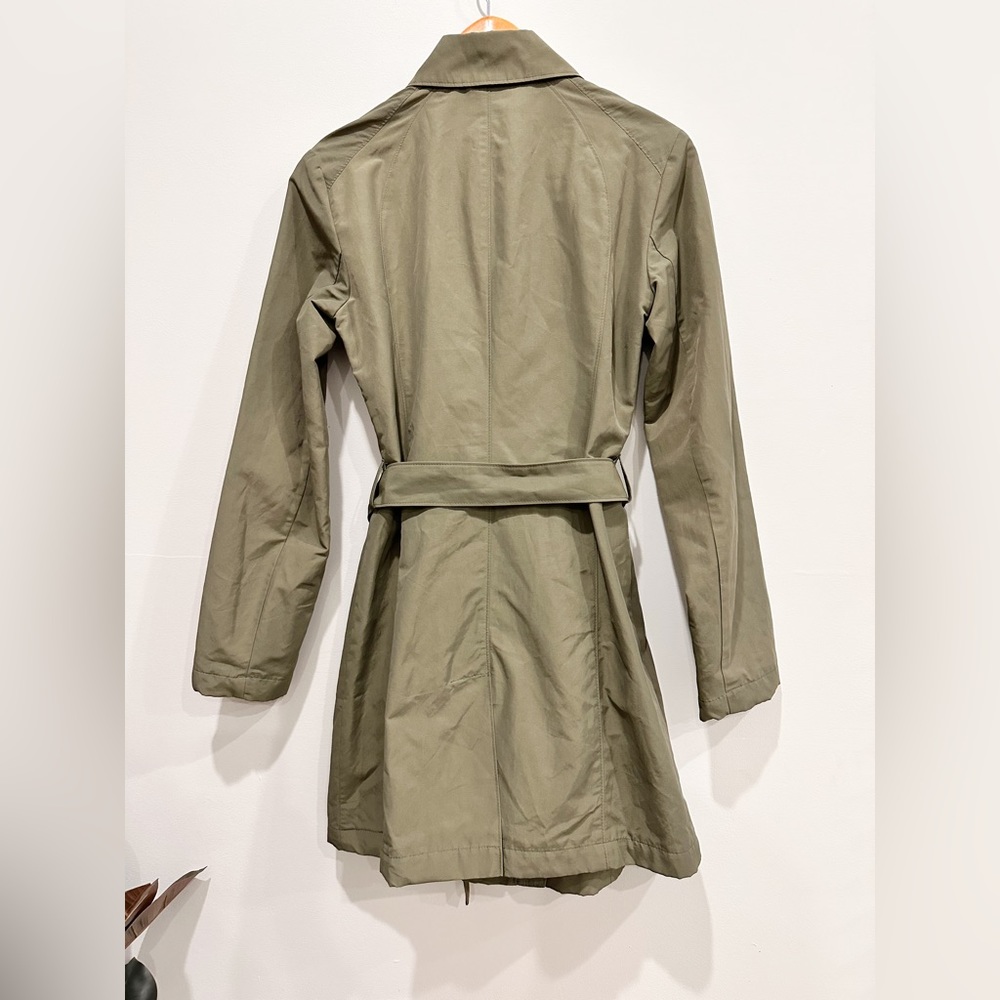 Sisley Belted Full Zip Trench Coat - Gem
